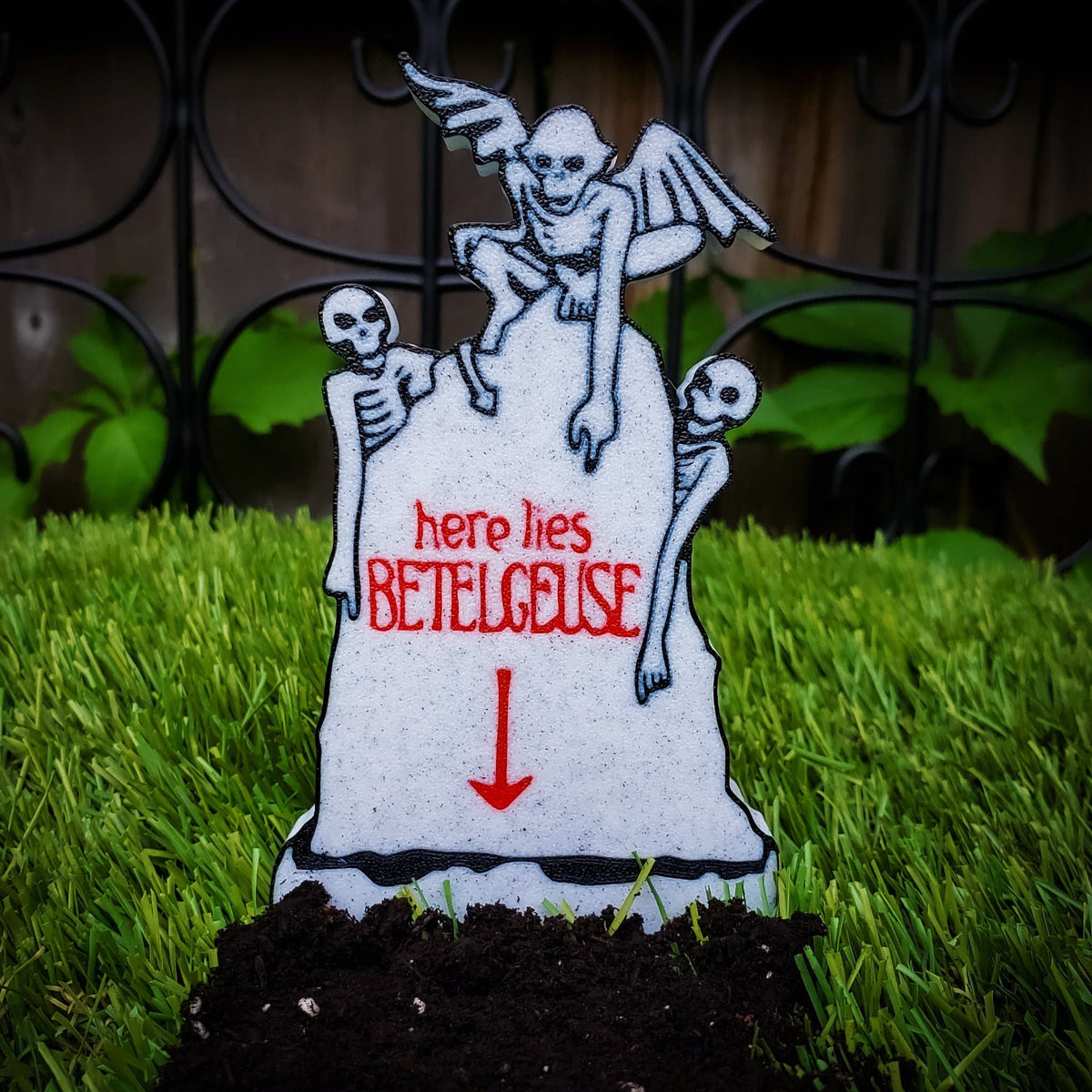 Betelgeuse Headstone Garden Marker • Gothic Home Garden Decor • 3D Pri ...